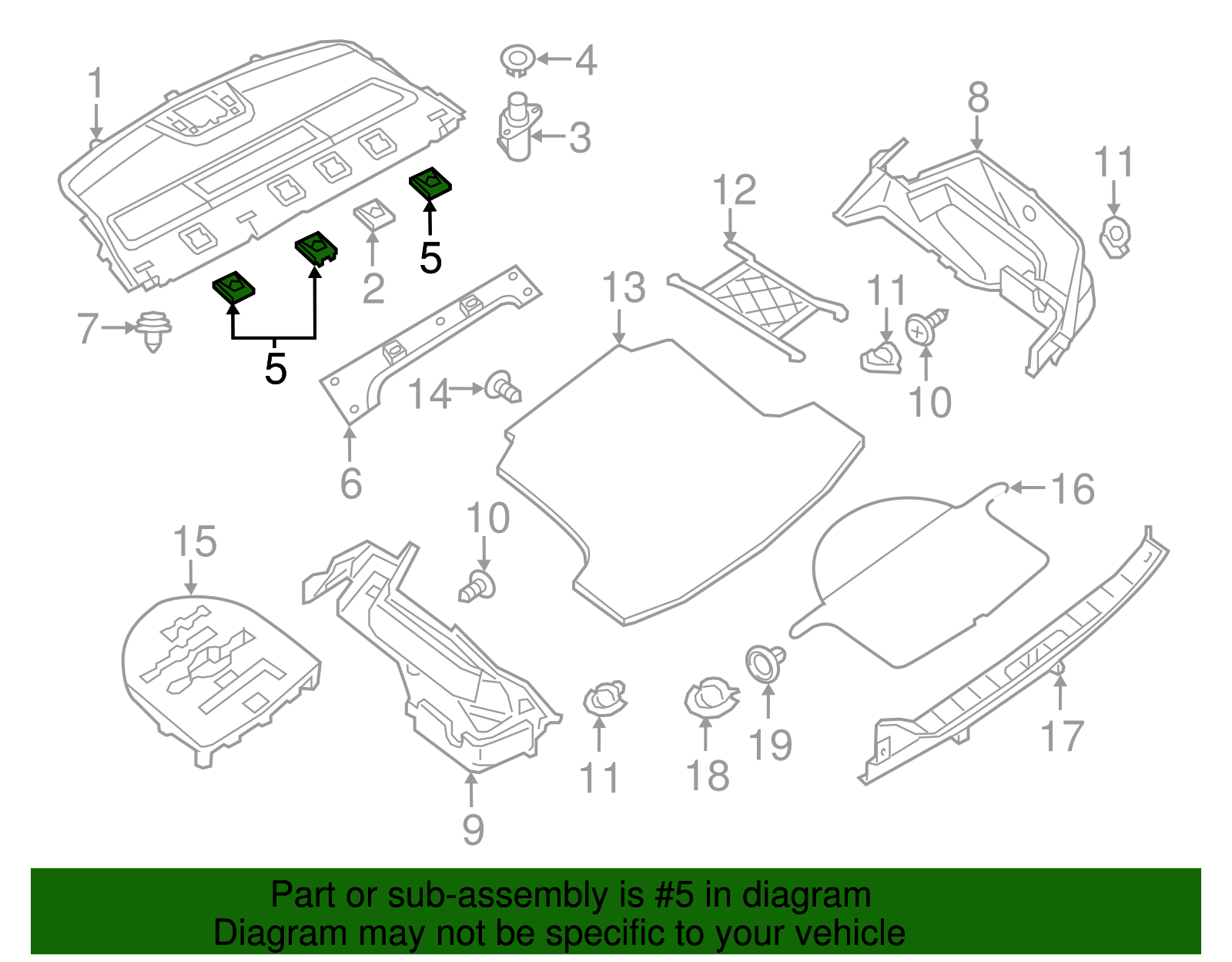 2015-2018 Nissan Altima Anchor Cover 79980-3TA0B | Nissan RVA