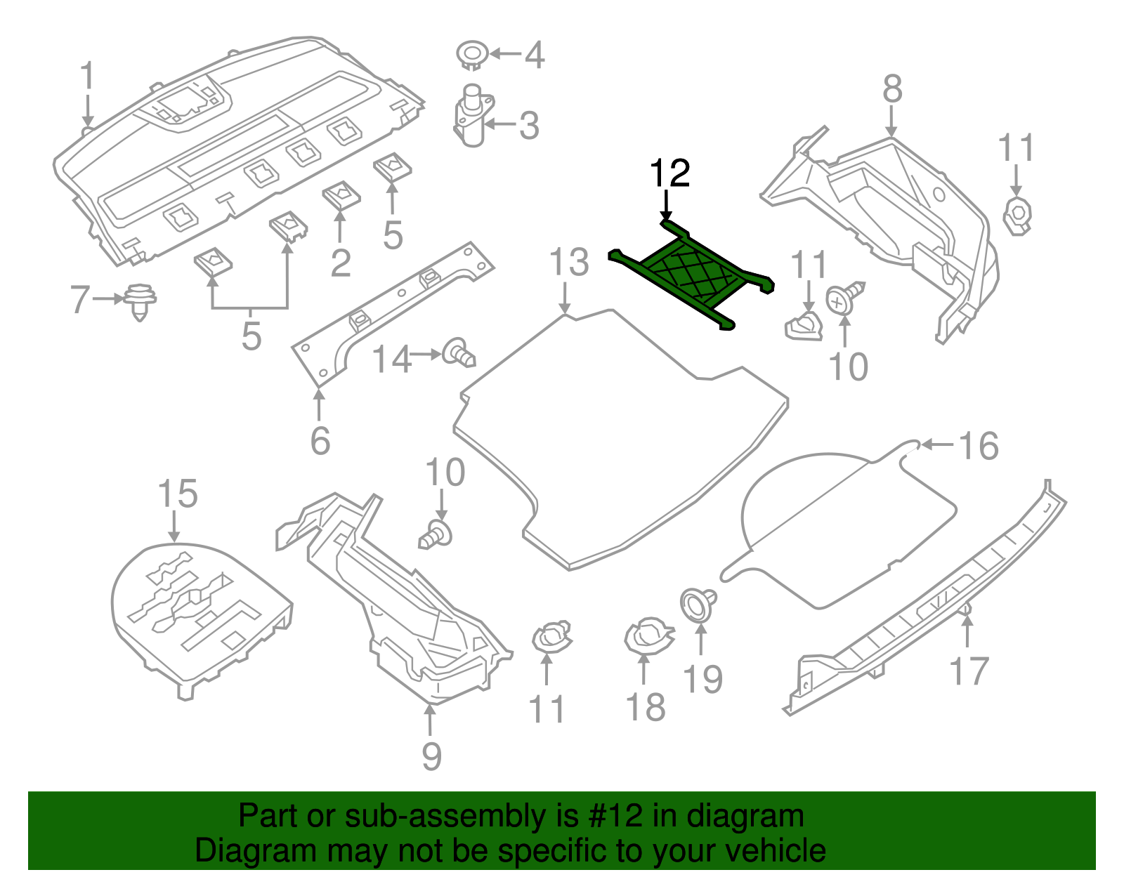2013-2018 Nissan Altima Net 84994-3TA0A | Bill Kay Nissan Parts