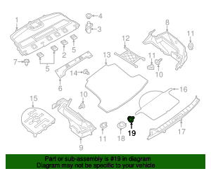 2013-2020 Nissan Altima Rear Hook 84937-3TA0A | TascaParts.com