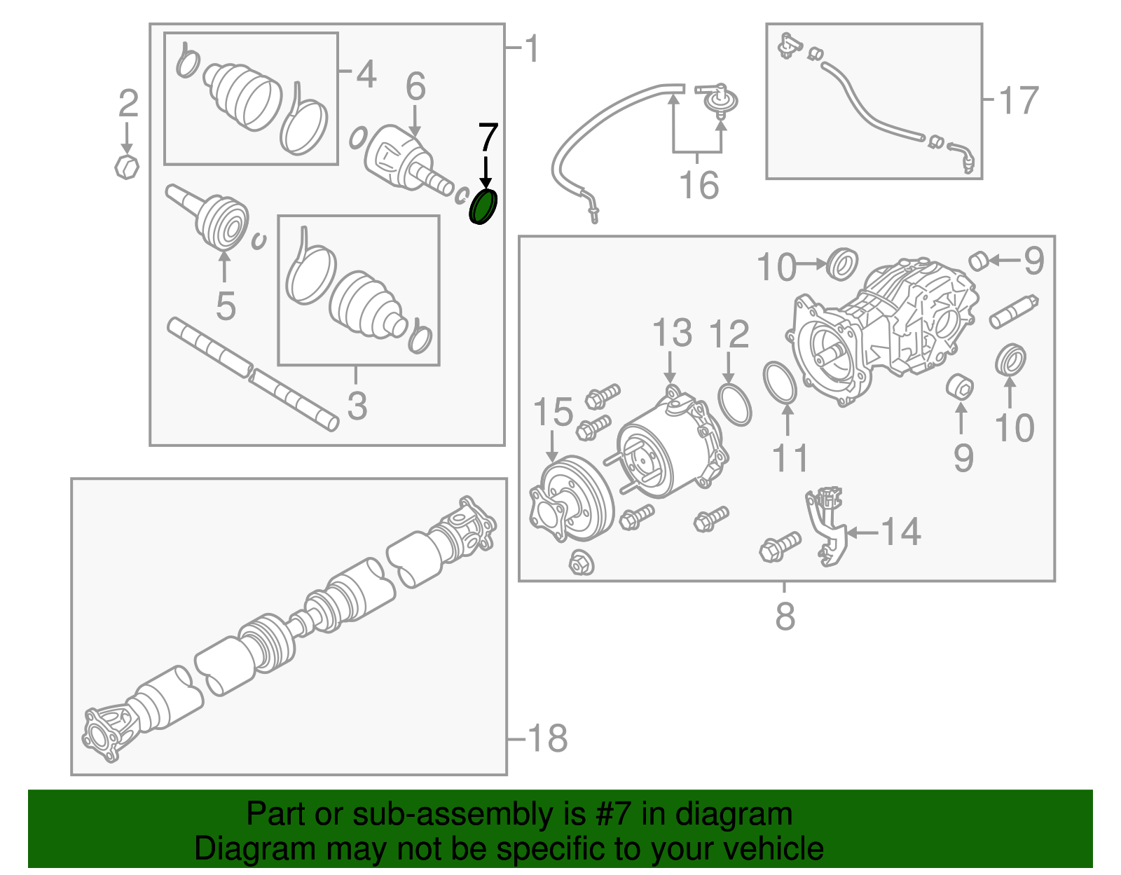 2013-2020 Nissan Pathfinder Dust Seal 39752-JA11B | OEM Parts Online