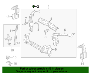 55738-02030 - Hood Bumper - 2014-2019 Toyota Corolla | OEM Genuine ...