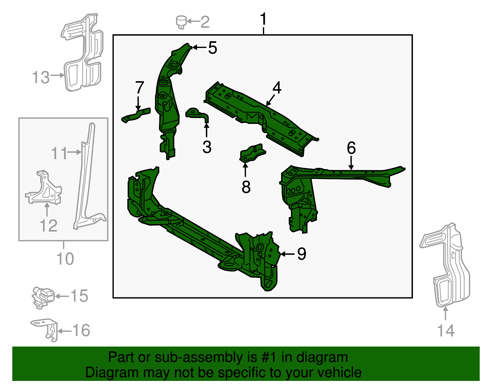 53201-02330 - High-Quality Radiator Support Panel for 2014-2019 Toyota ...