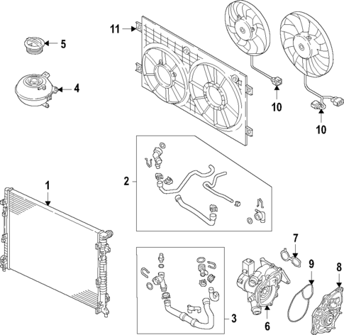 Cooling System for 2020 Volkswagen Atlas Cross Sport | vwpartscenter