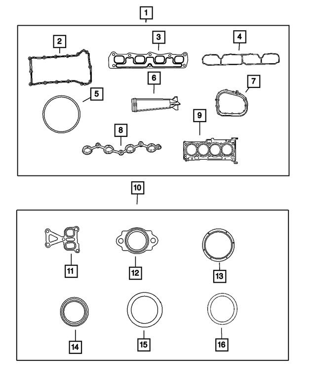 MOPAR 05047167AA Engine Crankshaft Seal Rear