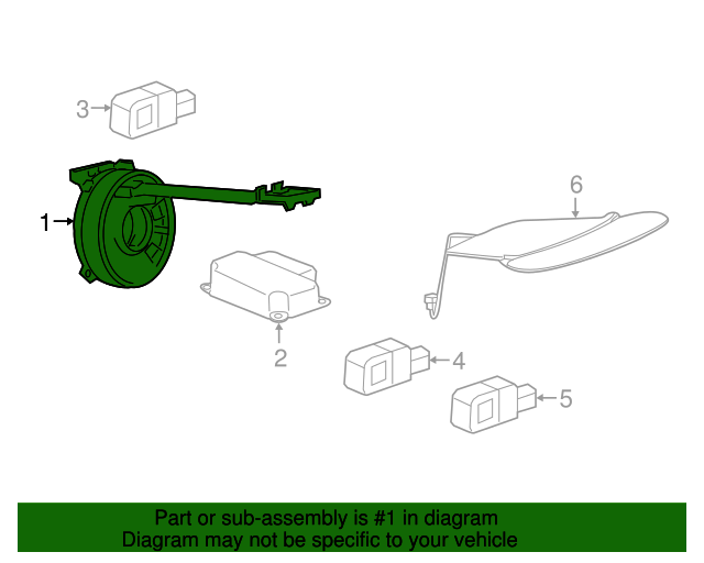 2016-2021 Chevrolet Spark Steering Wheel Airbag Coil 42349073 ...