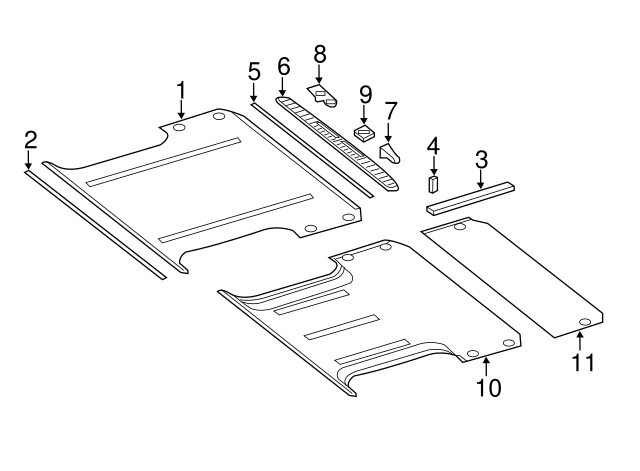 901-988-00-25 - Retainer 2010-2013 Mercedes-Benz | Mercedes-Benz USA Parts