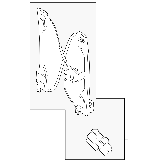 Genuine OEM Ford Part - Window Regulator ML3Z-1627000-C | Genuine OEM ...