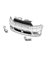 2017-2023 Mopar Front Fog Lamp, Right 68275510AC | My Mopar Parts