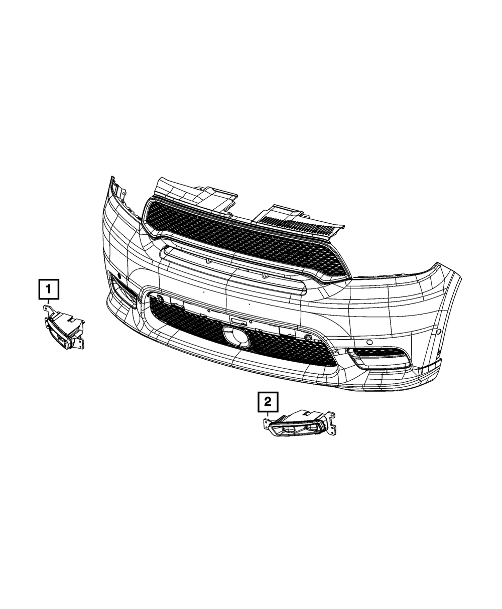 68275510AC - Front Fog Lamp, Right 2017-2023 Mopar | Mopar Factory Parts