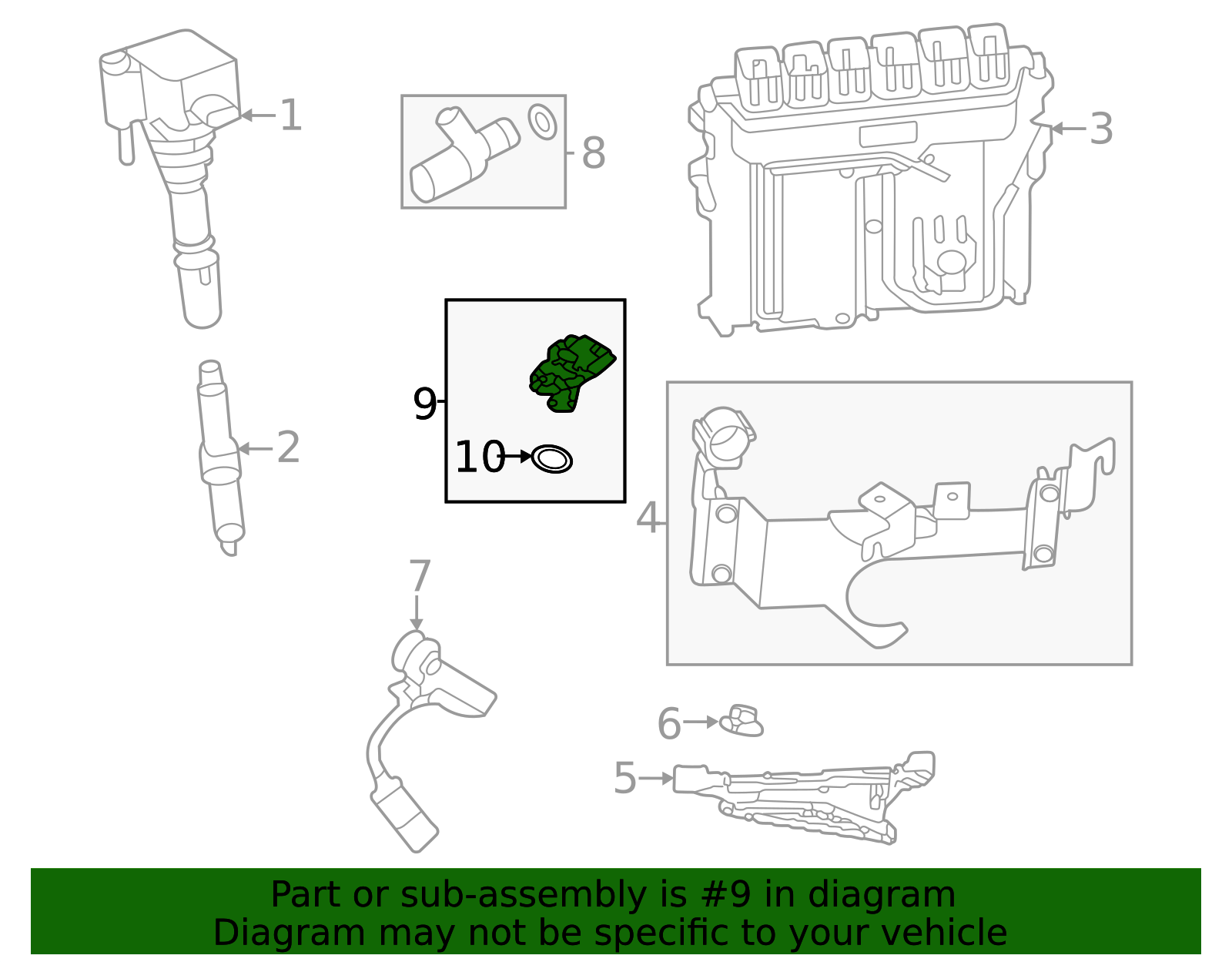 2018-2024 Land Rover Engine Camshaft Position Sensor LR074065 ...