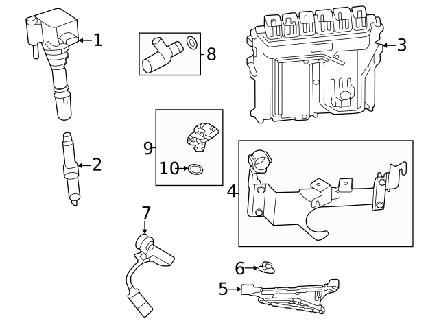 2018-2024 Land Rover Engine Camshaft Position Sensor LR074065 | OEM ...