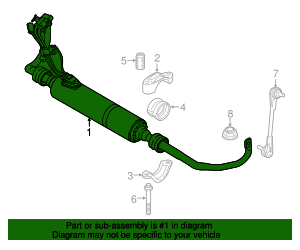 37106899784 - 2018-2023 BMW Stabilizer Bar (37-10-6-899-784) | BMW of ...