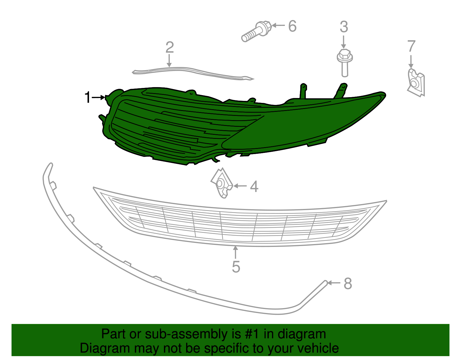DP5Z-8201-BA - Upper Grille - 2013-2016 Lincoln MKZ | Lasco Auto Parts