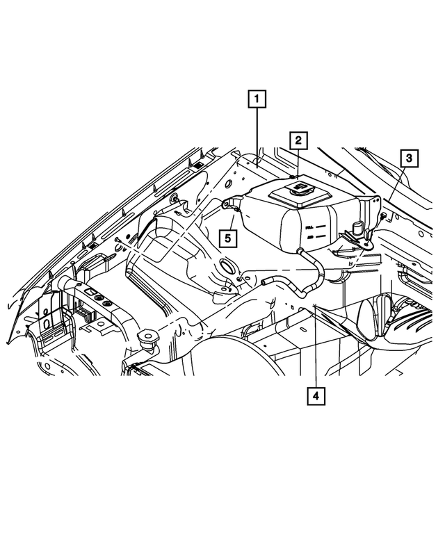 2005-2010 Jeep Coolant Recovery Bottle 55038011AB | My Mopar Parts