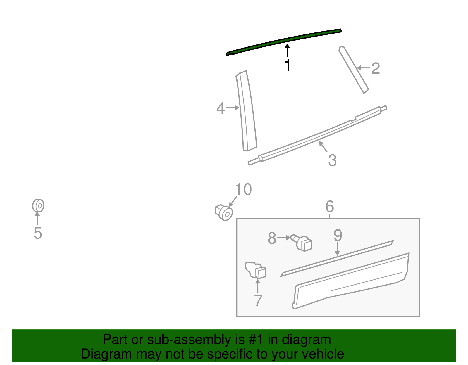 75988-0R050 - Black Out Tape - 2013-2018 Toyota RAV4 | Nucar Toyota Parts