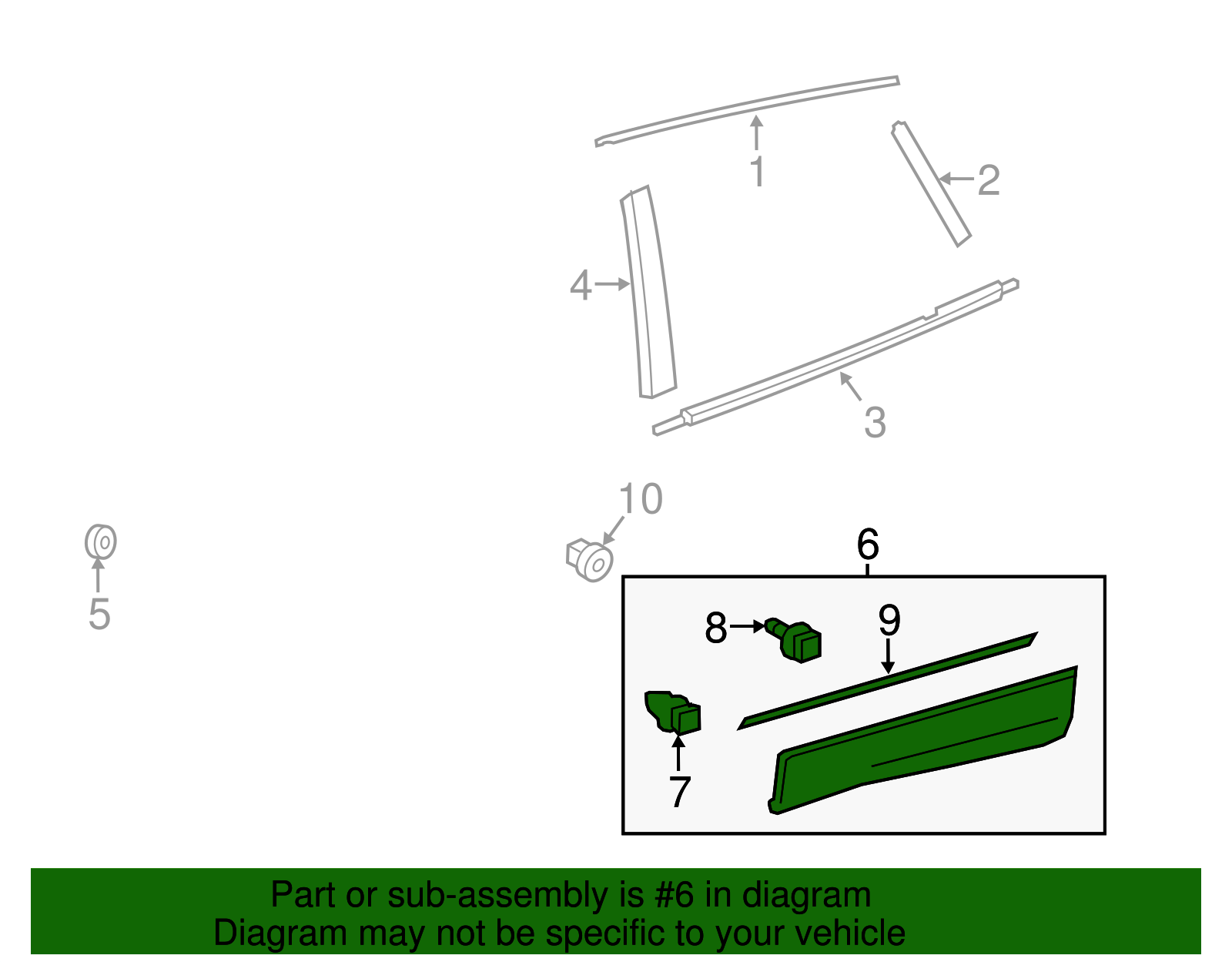 75077-0R040 - Lower Molding 2016-2018 Toyota RAV4 | Brantford Toyota Parts