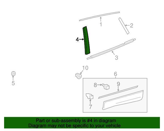 OEM 2013-2018 Toyota RAV4 Door Applique Part # 75075-0R010 | Modern ...