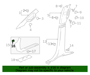 2020-2025 GM Multi-Purpose Clip 11570311 GM | GMPartsDirect.com