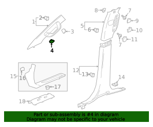 2019-2023 GM Windshield Pillar Trim Lower Cover 84482684 | TascaParts.com