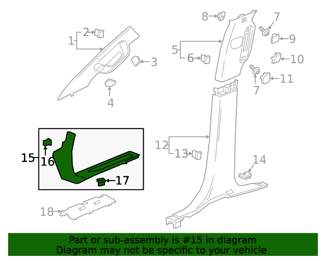 2019-2023 GMC Molding 84874299 GM | GMPartsDirect.com