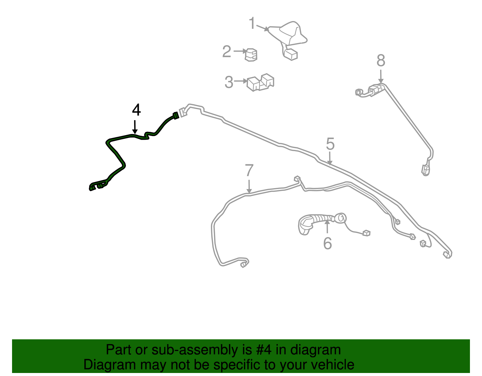 86101-0E100 - High-Quality Antenna Cable for 2010-2015 Lexus ...