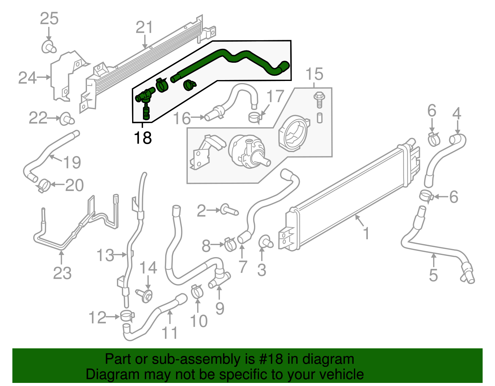 2017-2020 Infiniti Hose Assembly 21505-5CA0A | Infiniti of Orland Park