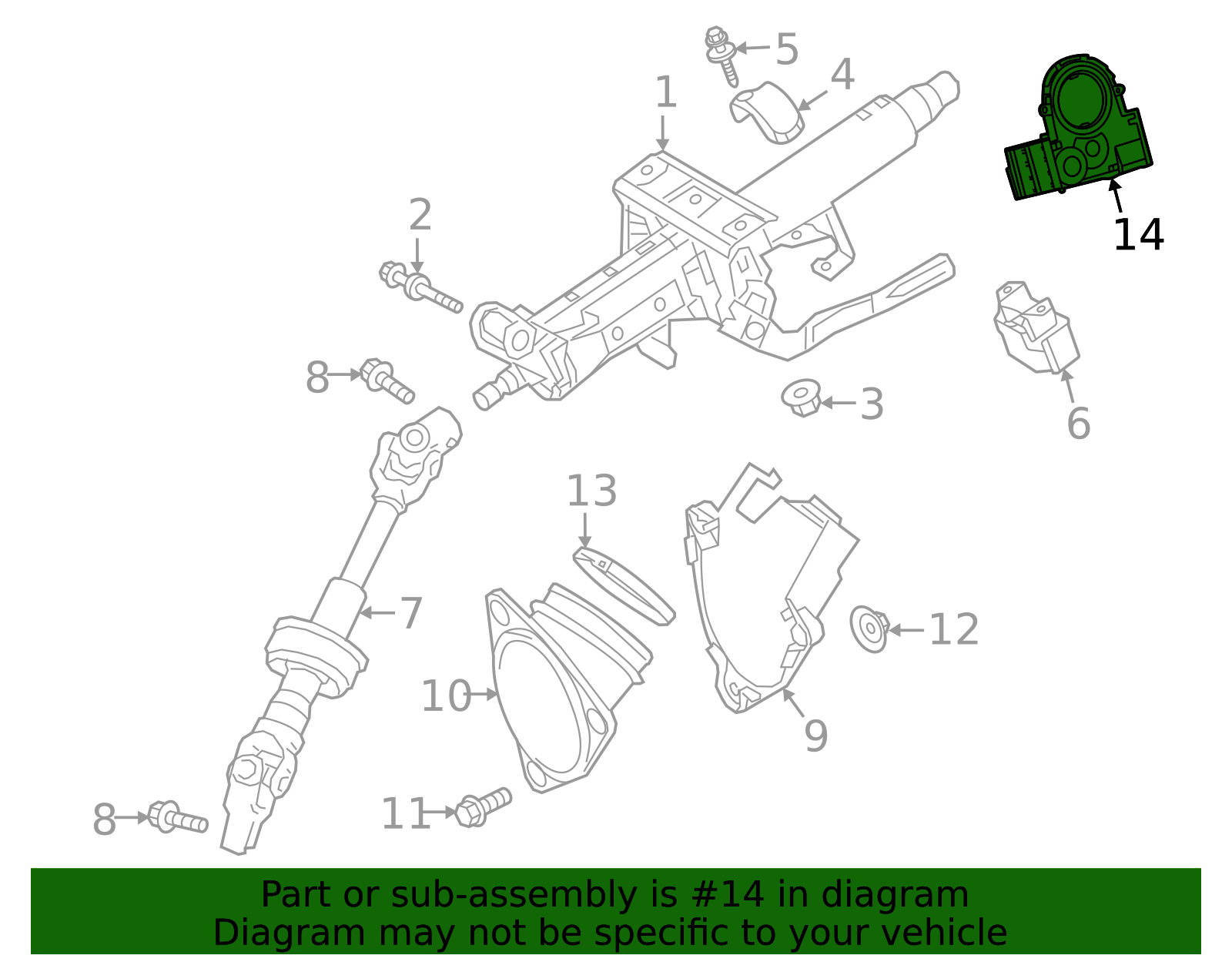 2021-2024 Toyota Steering Wheel Position Sensor 8924B-08010 | Toyota ...