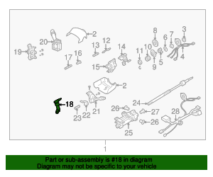 Genuine Steering Lock for 2005-2009 Saab 9-7x | Part# 26056147 | Over ...