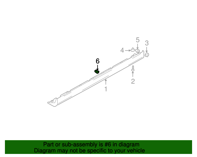2002-2005 Hyundai Sonata Rocker Molding Clip 87758-3D000 | OEM Parts Online