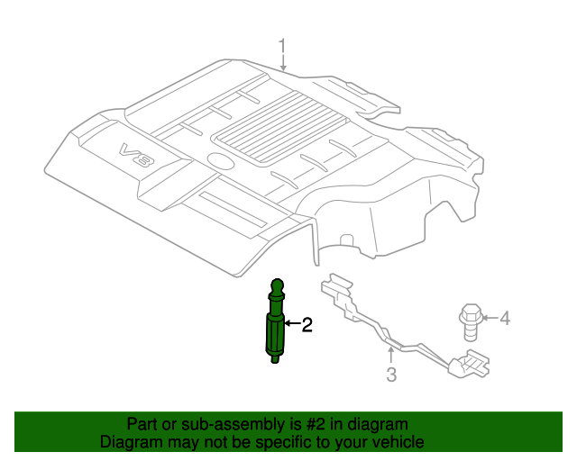 LR010871 - Engine Cover Stud 2010-2022 Land Rover | Land Leaping ...