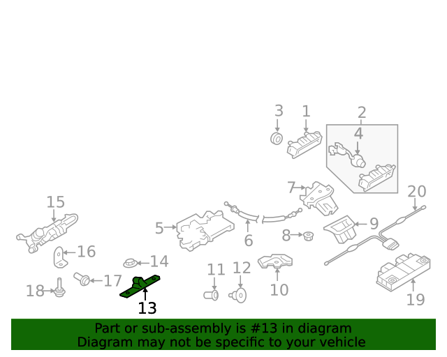 Audi OEM Striker Part# 80A-827-507-A | OEM Vehicle Parts
