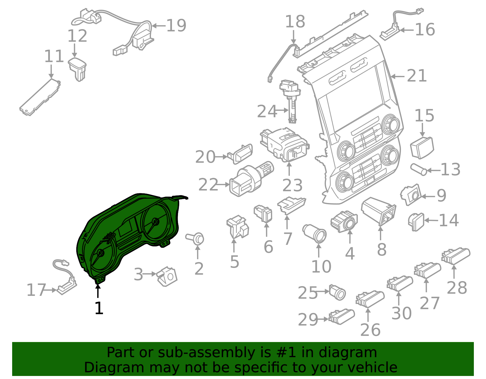 2019-2020 Ford F-150 | Cluster Assembly | KL3Z-10849-ABC | Walls' Ford ...