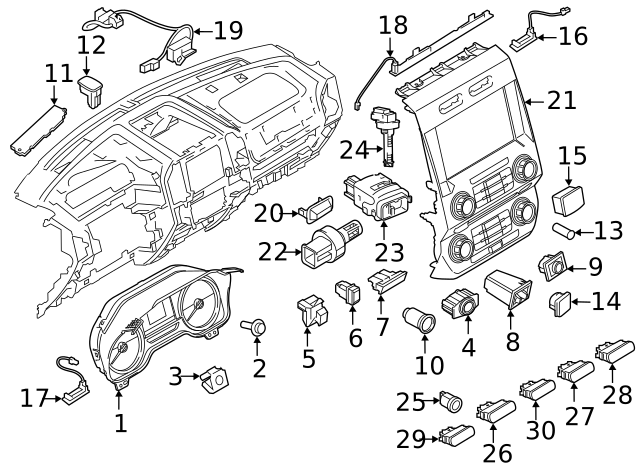 2015-2021 Ford Prk Brake Switch FL3Z-2B623-BA | Village Ford