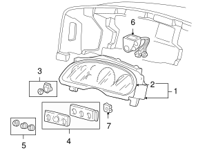 2005 Ford Excursion Instrument Cluster 5c7z10849ca | GetOEMParts.com