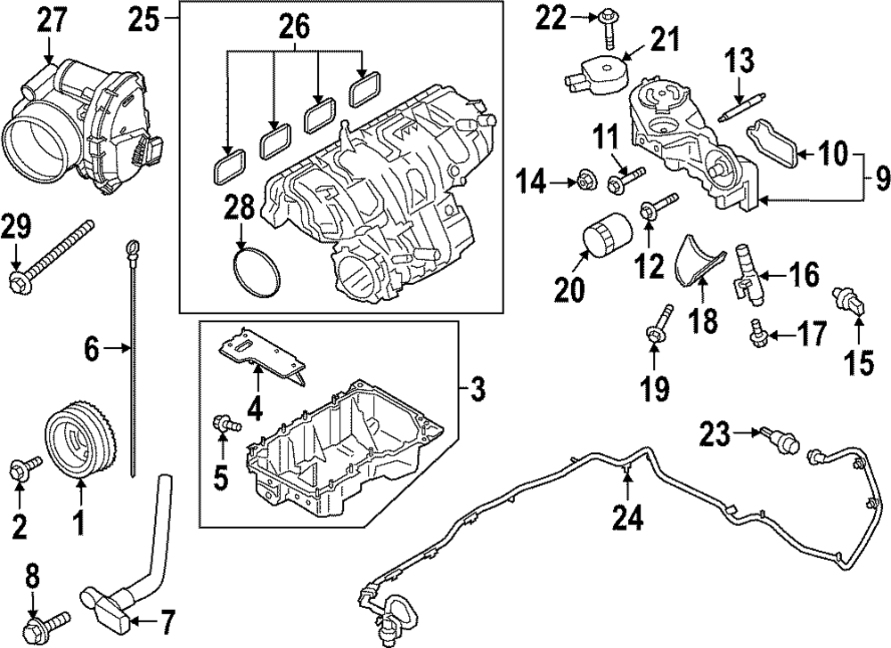 KB3Z-6B018-B - Wire Harness 2019-2023 Ford Ranger | Ford Parts Direct