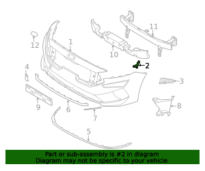 86525-F6500 - Bumper Cover Bracket 2020 Kia Cadenza | Kia.Parts Store