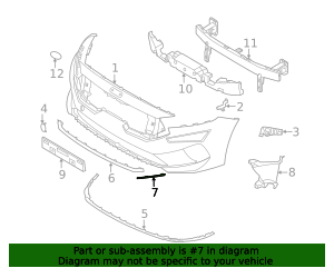 86597-F6500 - Outer Molding 2020 Kia Cadenza | Kia.Parts Store