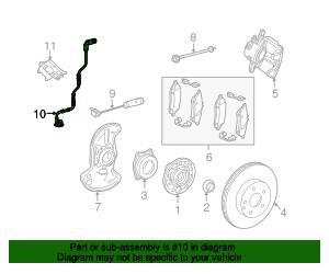 ABS Sensor - Part #204-540-18-17 | Mercedes Parts Center