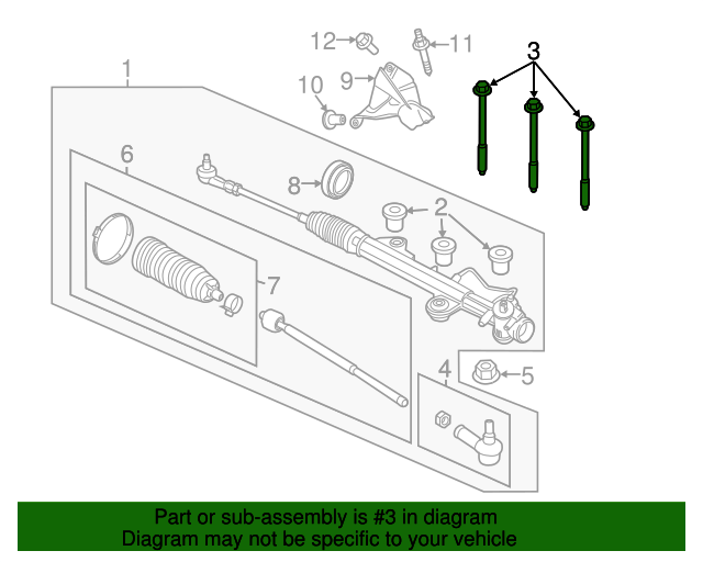 2015-2019 Ford Gear Assembly Mount Bolt BK2Z-00812-A | Blue Springs Ford Parts