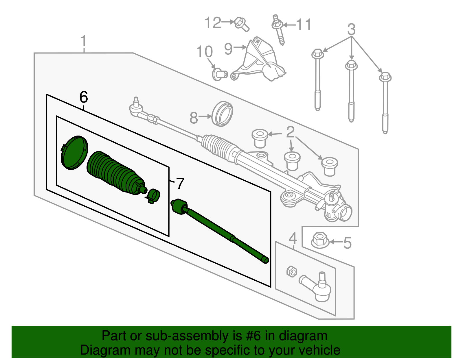 2015-2019 Ford Inner Tie Rod BK2Z-3280-A | OEM Parts Online