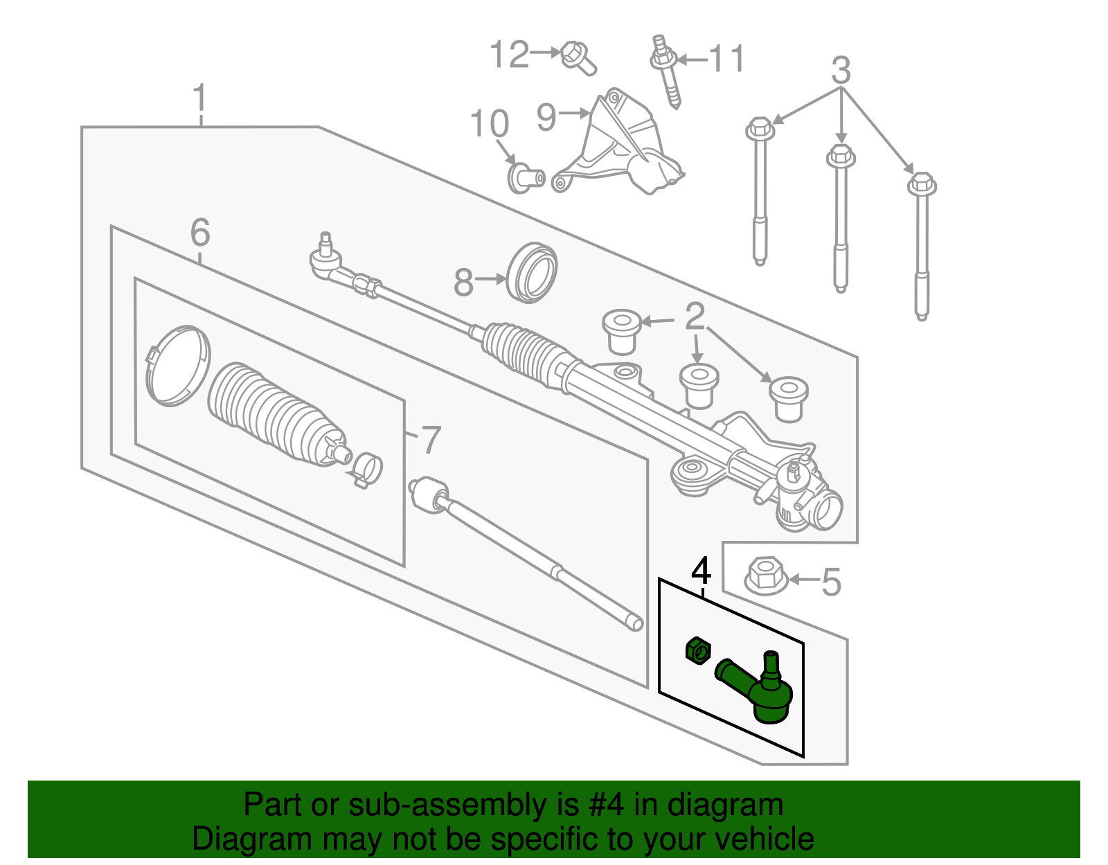 MEF-433 - Motorcraft™ Outer Tie Rod 2015-2019 Ford | AwesomeParts.com