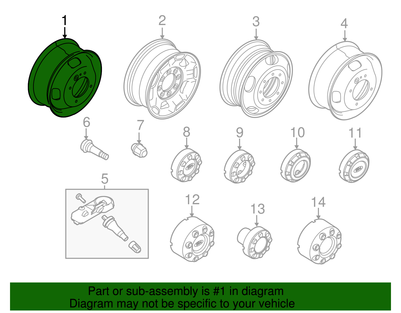 AC3Z-1015-A - Spare Wheel 2008-2024 Ford | AutoNation Parts