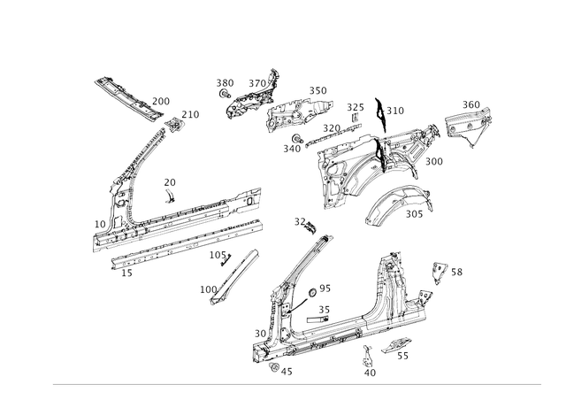 205-690-32-30 - Wheel House Covering 2017-2023 Mercedes-Benz | Mercedes ...