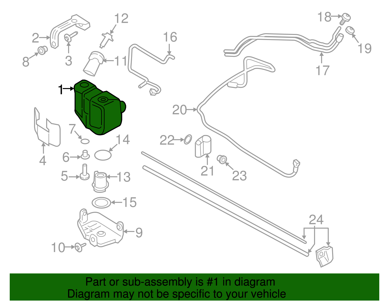 KC3Z-5J250-B - Tank Assembly 2018-2022 Ford | Big 3 Auto Parts