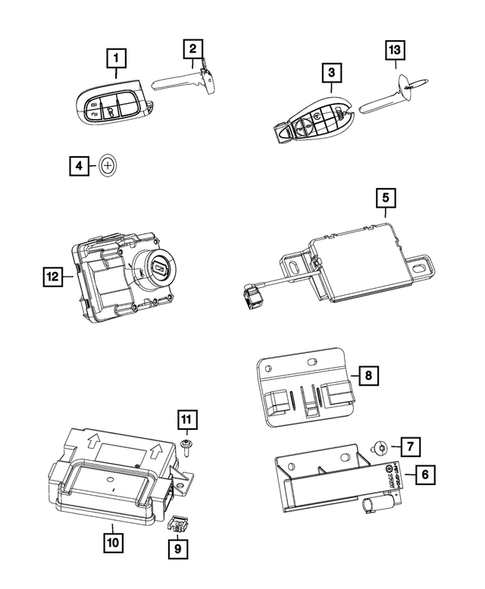 Keys, Modules and Engine Controllers for 2014 Jeep Cherokee | Canada ...