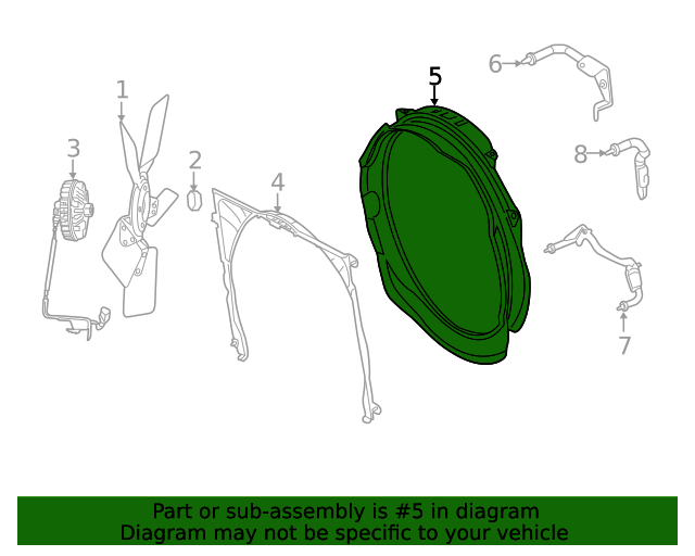 2019-2020 Ram Fan Guard 68359840AB | TascaParts.com