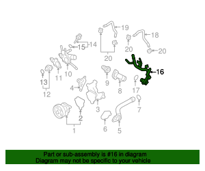 21022-JM00A - Engine Coolant Pipe 2008-2015 Nissan | AutoNation Parts