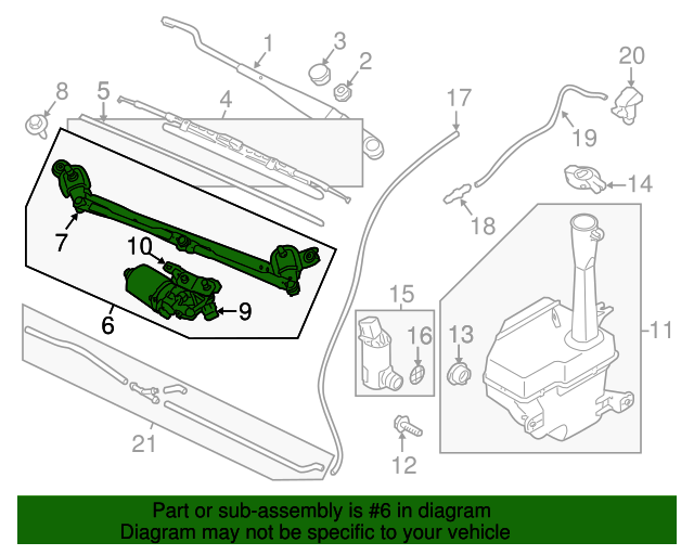 98100-1M000 - Motor & Linkage 2010-2013 Kia | Kia.Parts Store