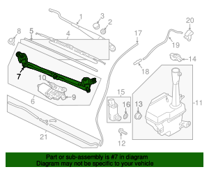 98120-1M000 - Wiper Transmission 2010-2013 Kia | Kia.Parts Store