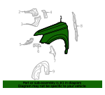 2GJ-821-105-B - Fender 2022-2024 Volkswagen Taos | Volkswagen Parts Catalog